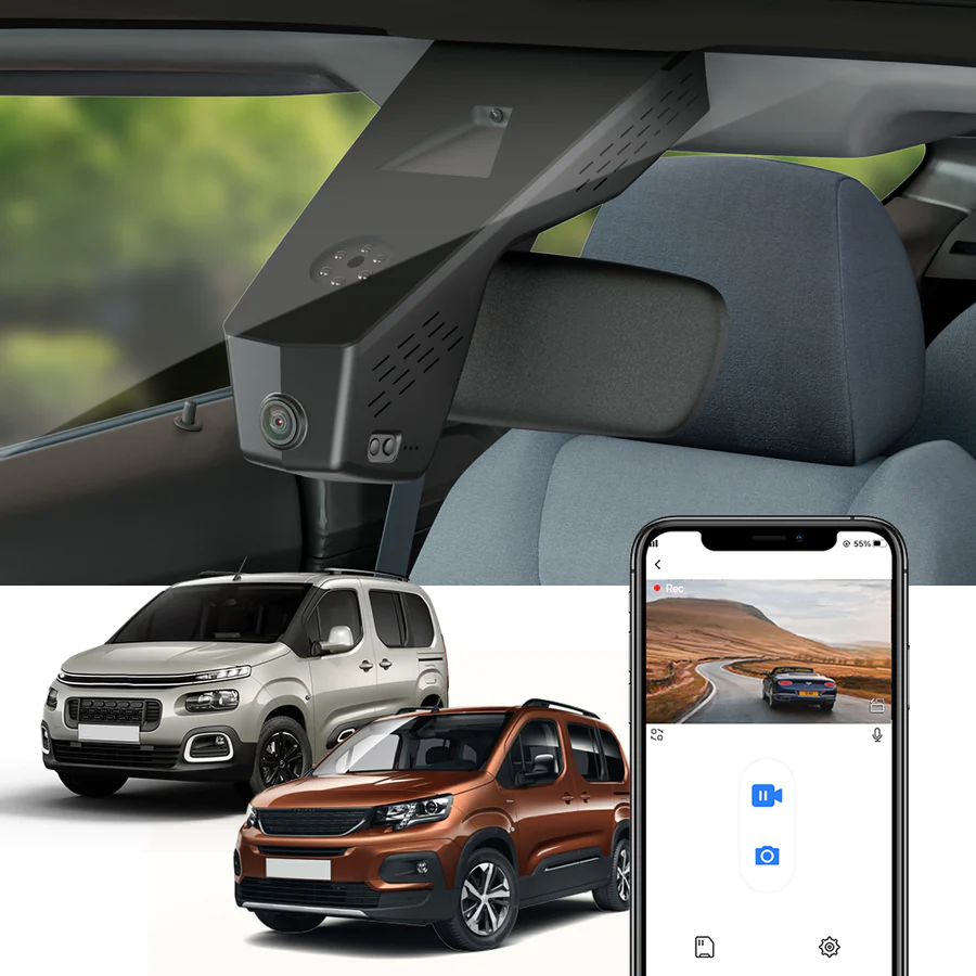 Integrated Dash Cam for Citroen Berlingo - Dash Cam Direct