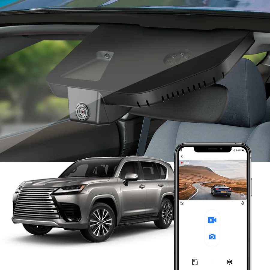 Integrated Dash Cam For Lexus LX600 LX 500d 4th Gen (J300) 2022-2024 ...