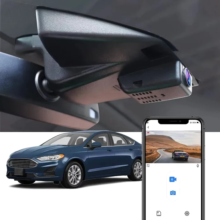 Integrated Dash Cam for 2019-2022 Ford Fusion - Dash Cam Direct